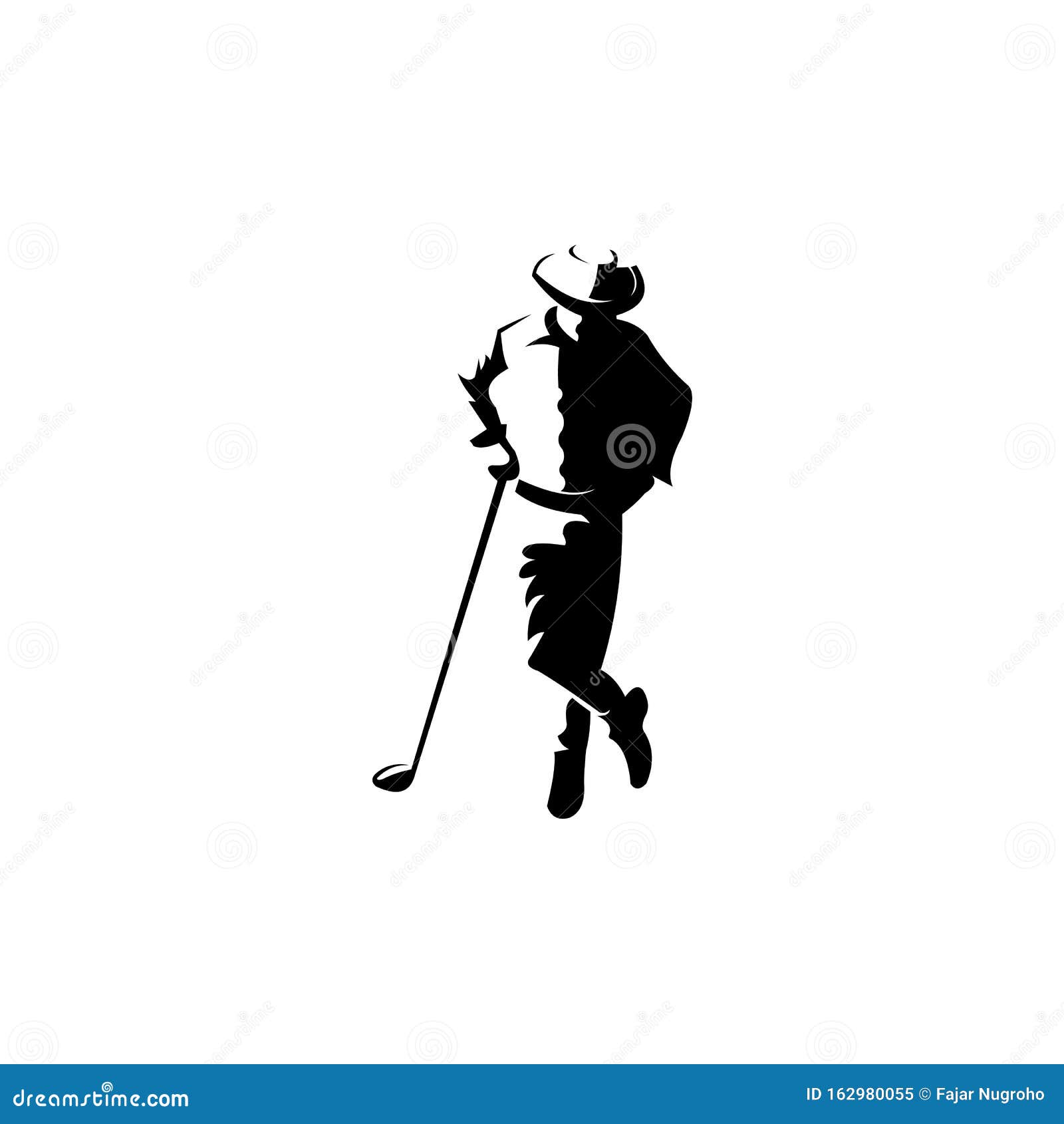 Logo Design Vector Golf Club,man Golfer Stock Vector - Illustration of ...