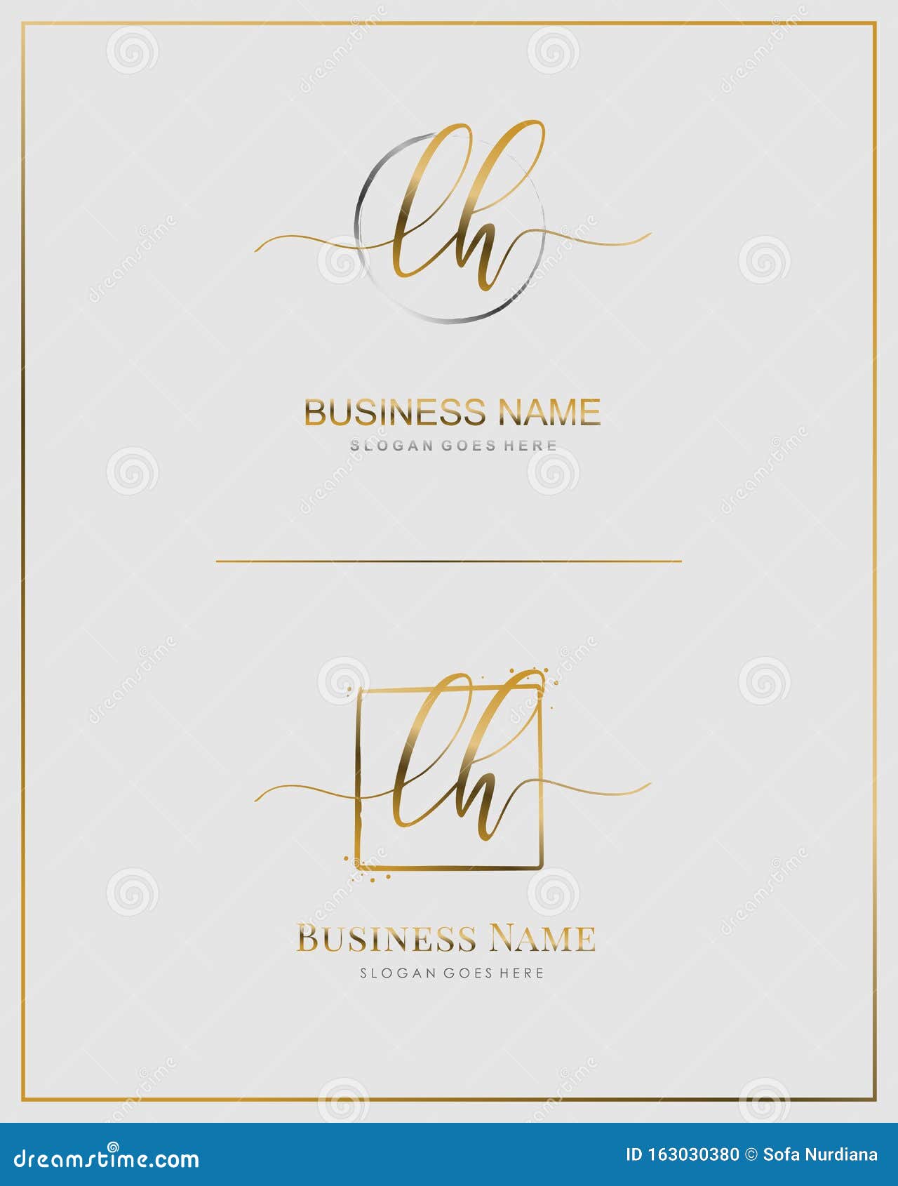 Initial L H LH Handwriting Logo Vector. Letter Handwritten Logo ...