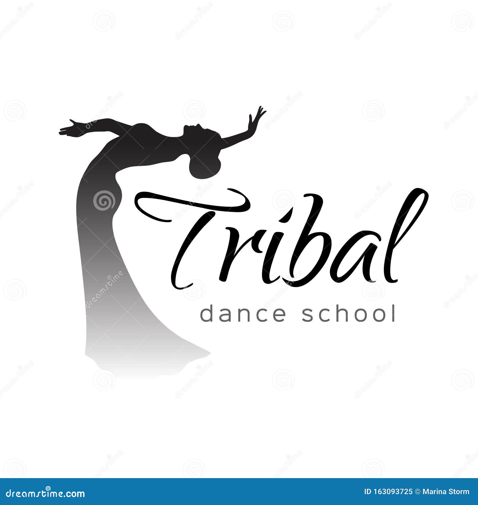 Emblem Of Dance Studio With Ballet Pointe Shoes Vector Illustration ...