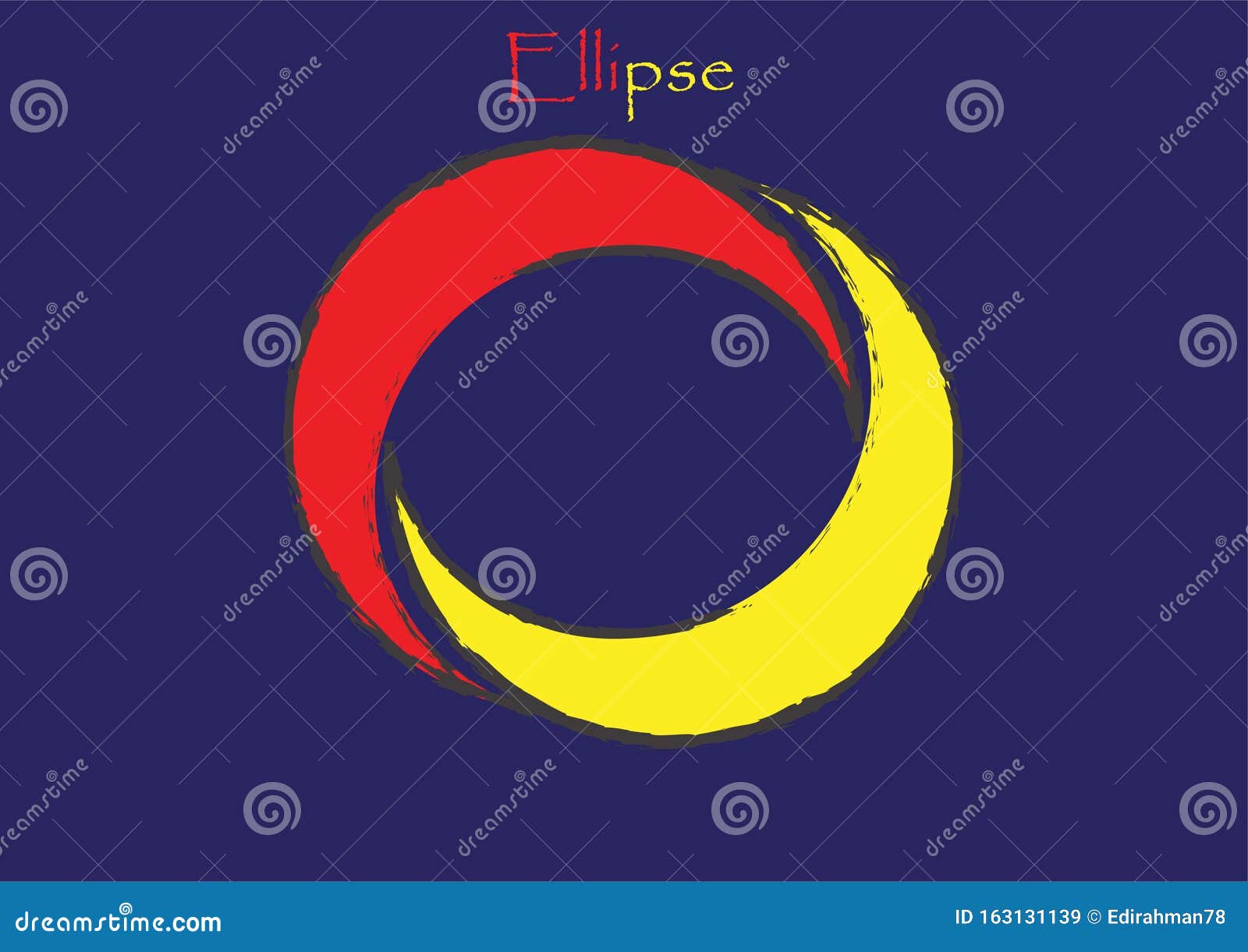 Ellipse Red Yellow Color Stock Images in HD Stock Vector - Illustration ...