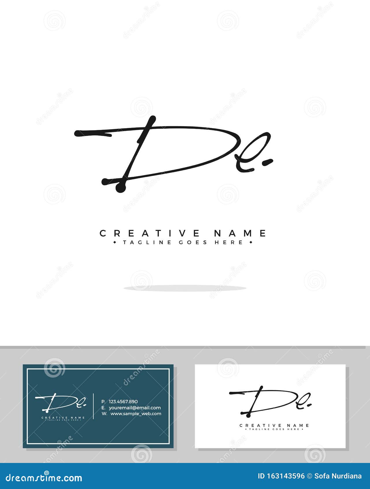 D E DE Initial Logo Signature Vector. Handwriting Concept Logo. Stock ...