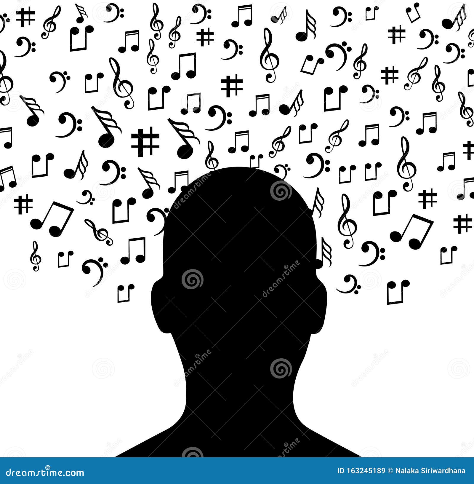 Music Notes Hair Design