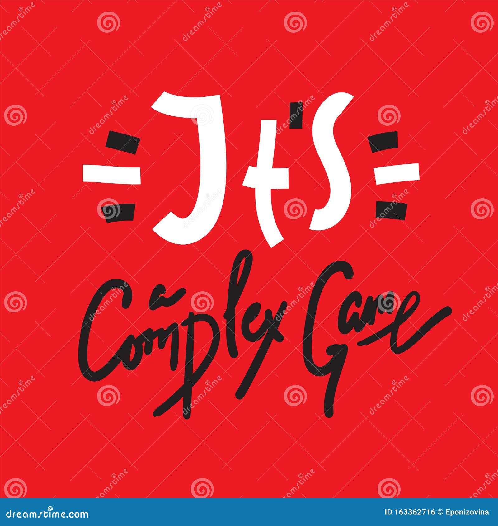 It`s Complex Game - Inspire Motivational Quote. Hand Drawn Lettering ...