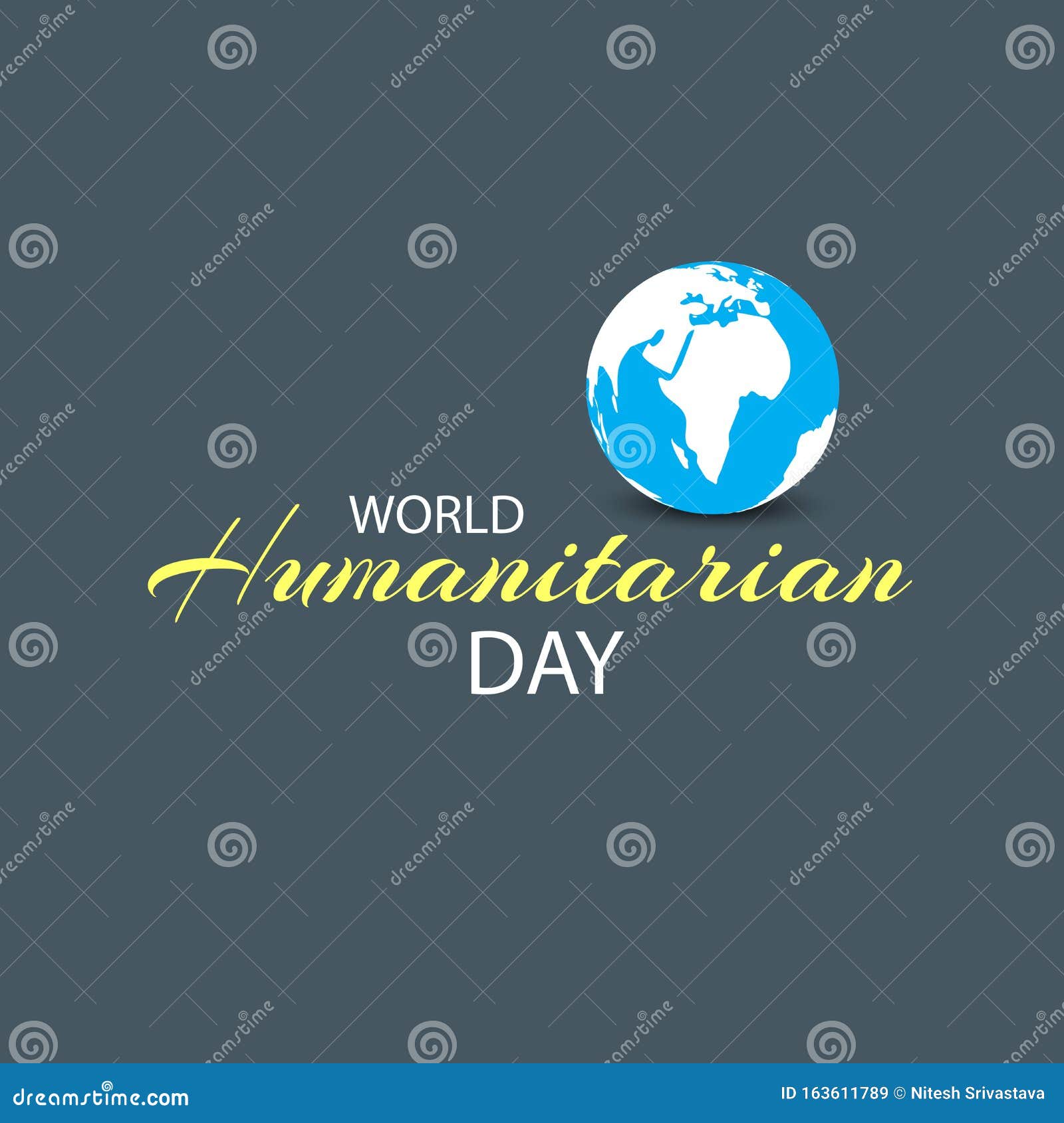 World Humanitarian Day stock illustration. Illustration of graphic ...