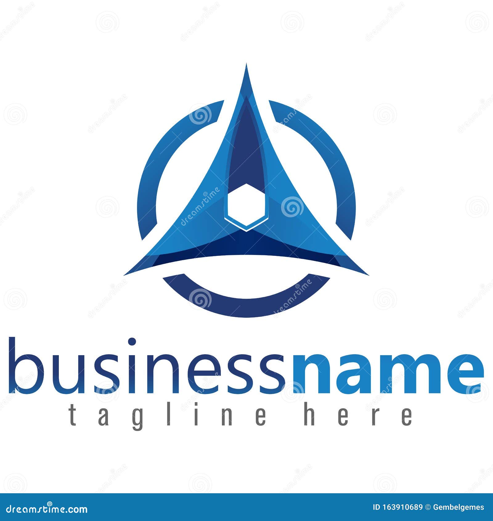 Trinity Logo Vector stock vector. Illustration of design - 163910689