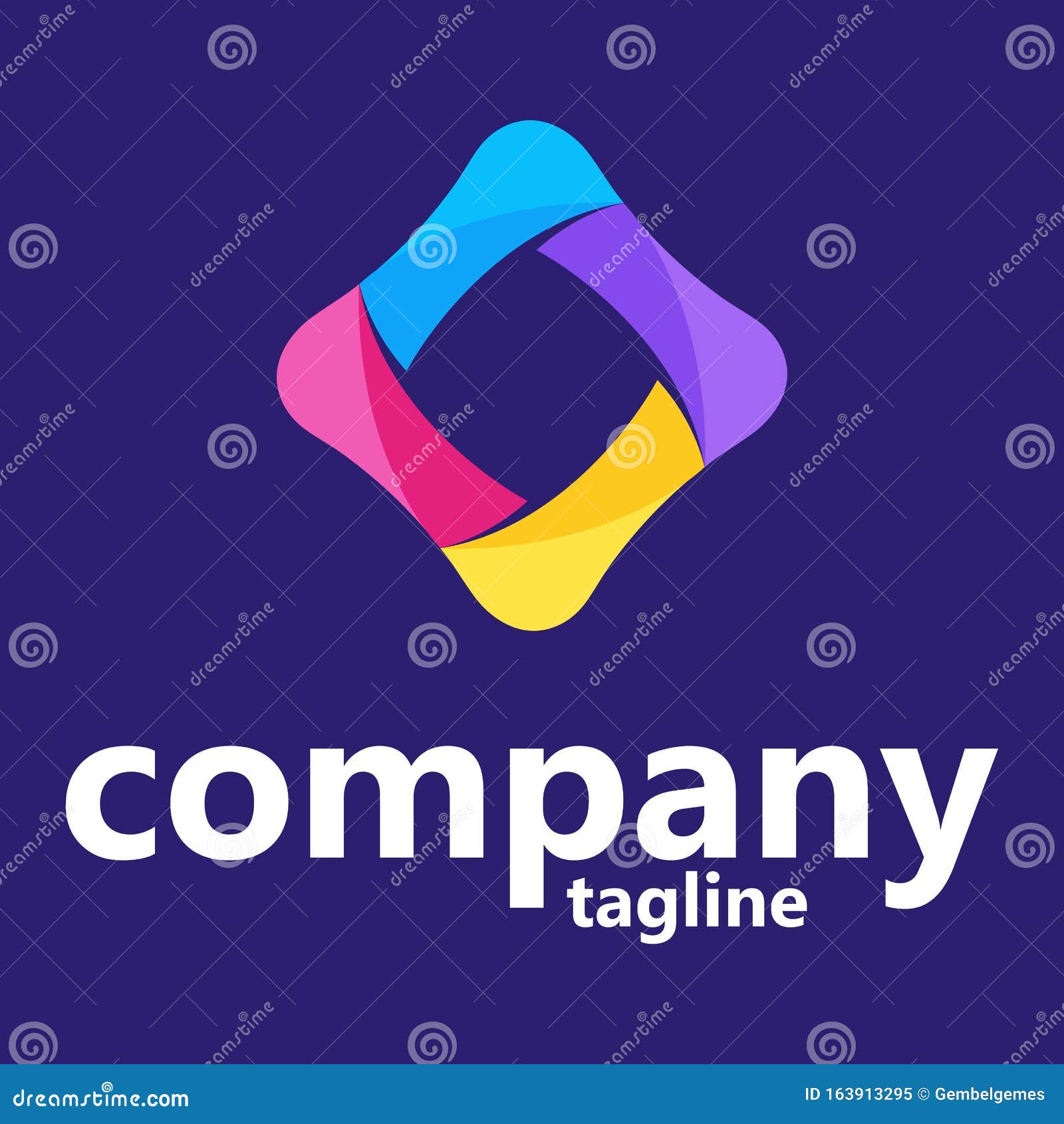 Abstract Square Star Colorful Logo Vector Stock Vector - Illustration ...