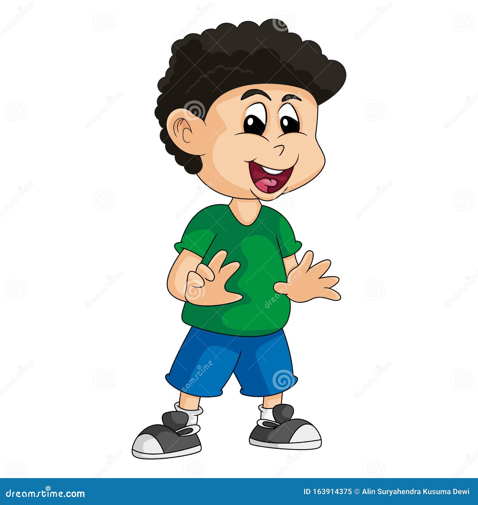Handsome Boy Cartoon Vector Illustration Stock Vector - Illustration of ...