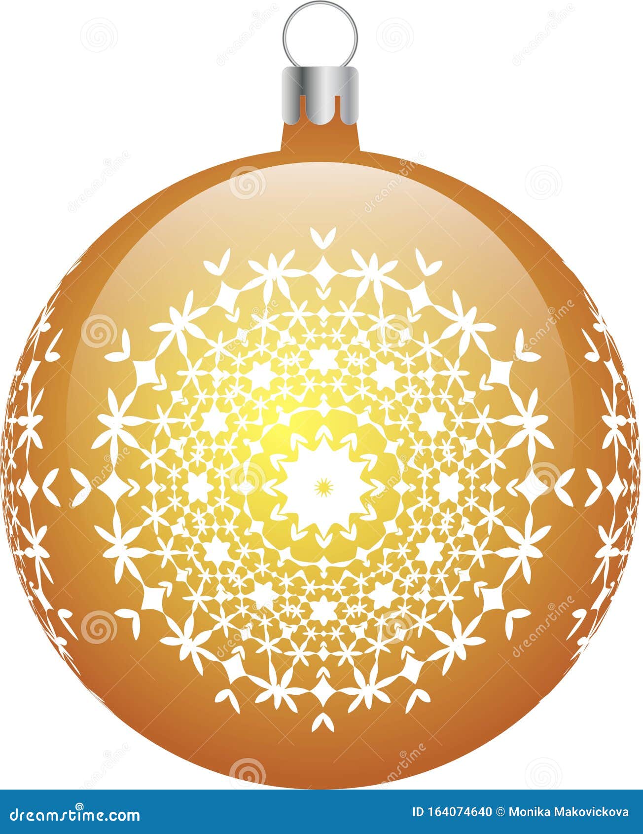 Christmas vector gold ball stock vector. Illustration of holiday ...