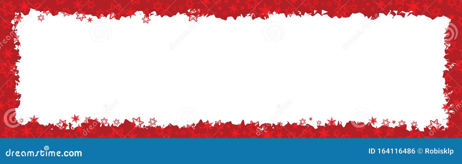 Red Christmas Frame with Snowflakes Stock Vector - Illustration of ...