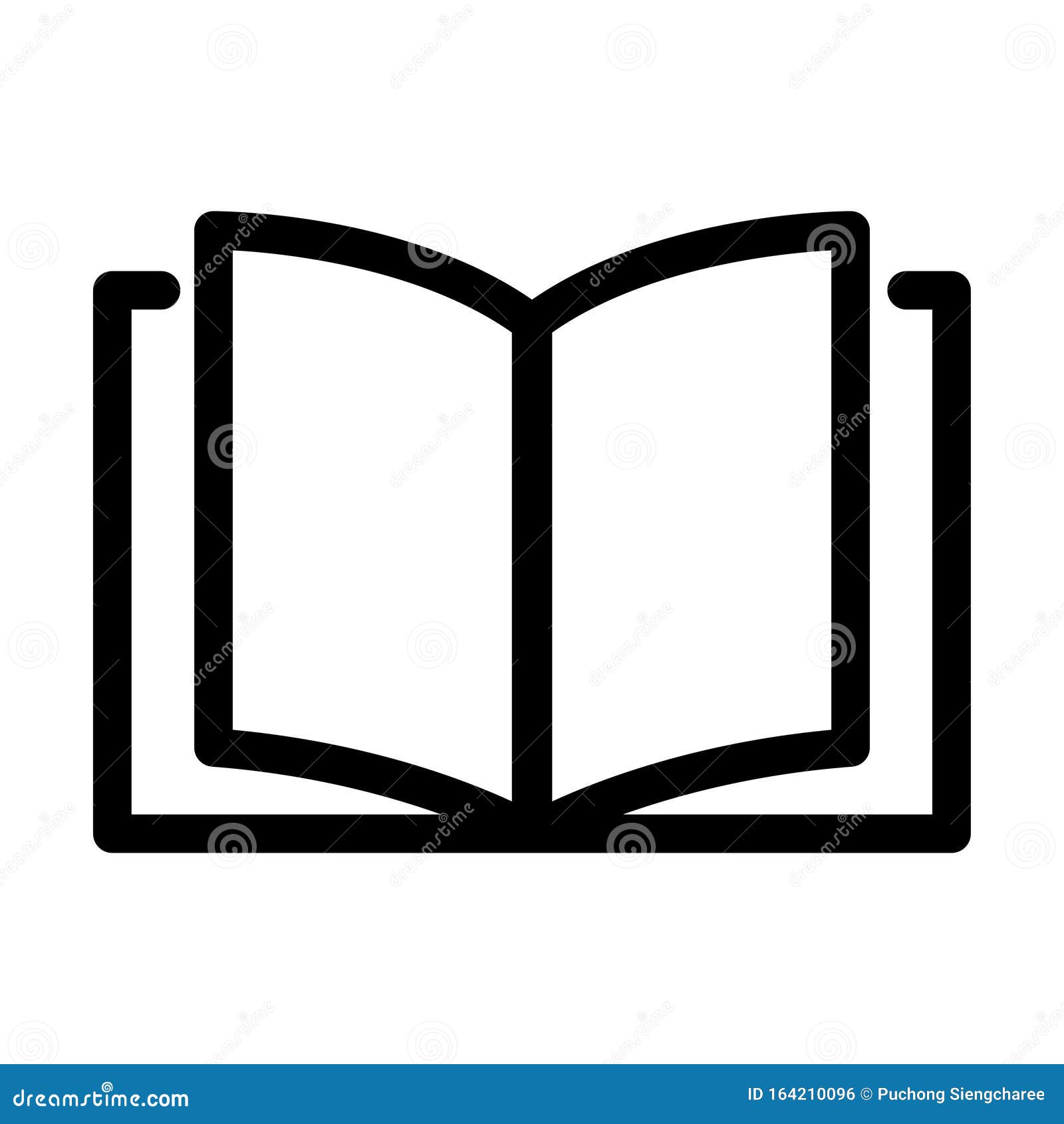 Open Book Flat Design Icon Vector Stock Vector - Illustration of ...