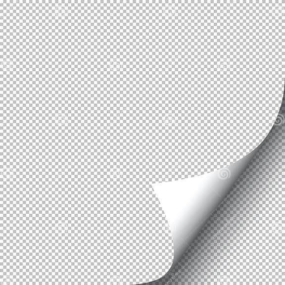 A White Paper Fold Transparency Stock Vector - Illustration of graphic ...