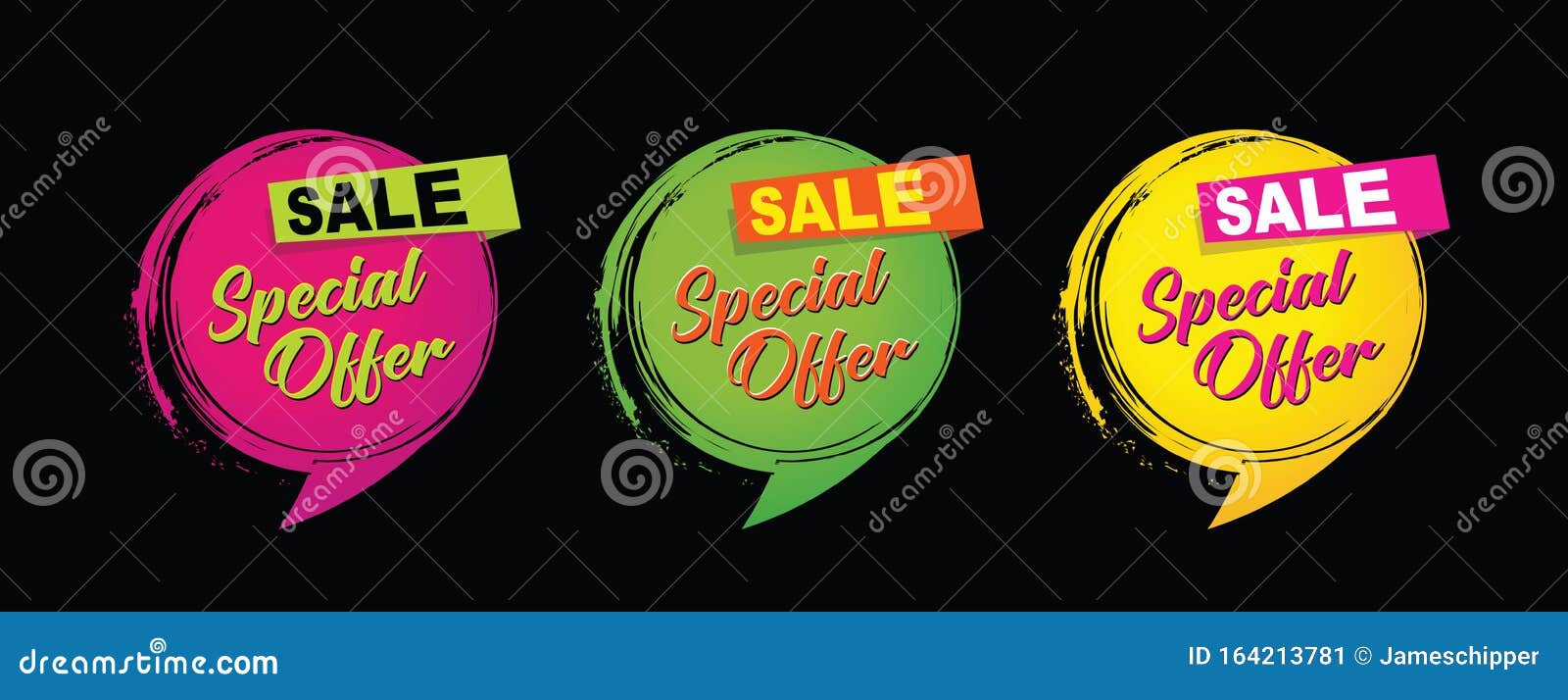 Special Offer Sale Icon Set Stock Vector - Illustration of design ...