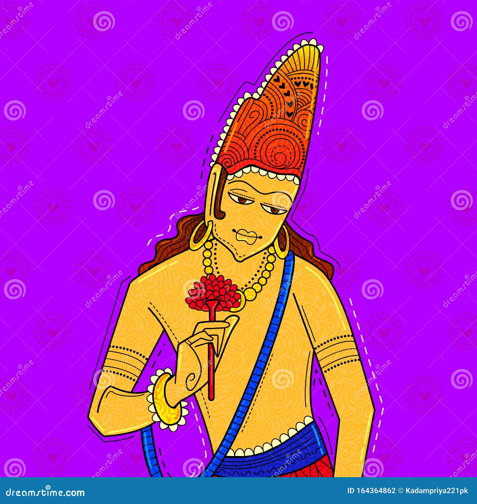 Ajanta Drawing Vector Illustration For Designs | CartoonDealer.com ...