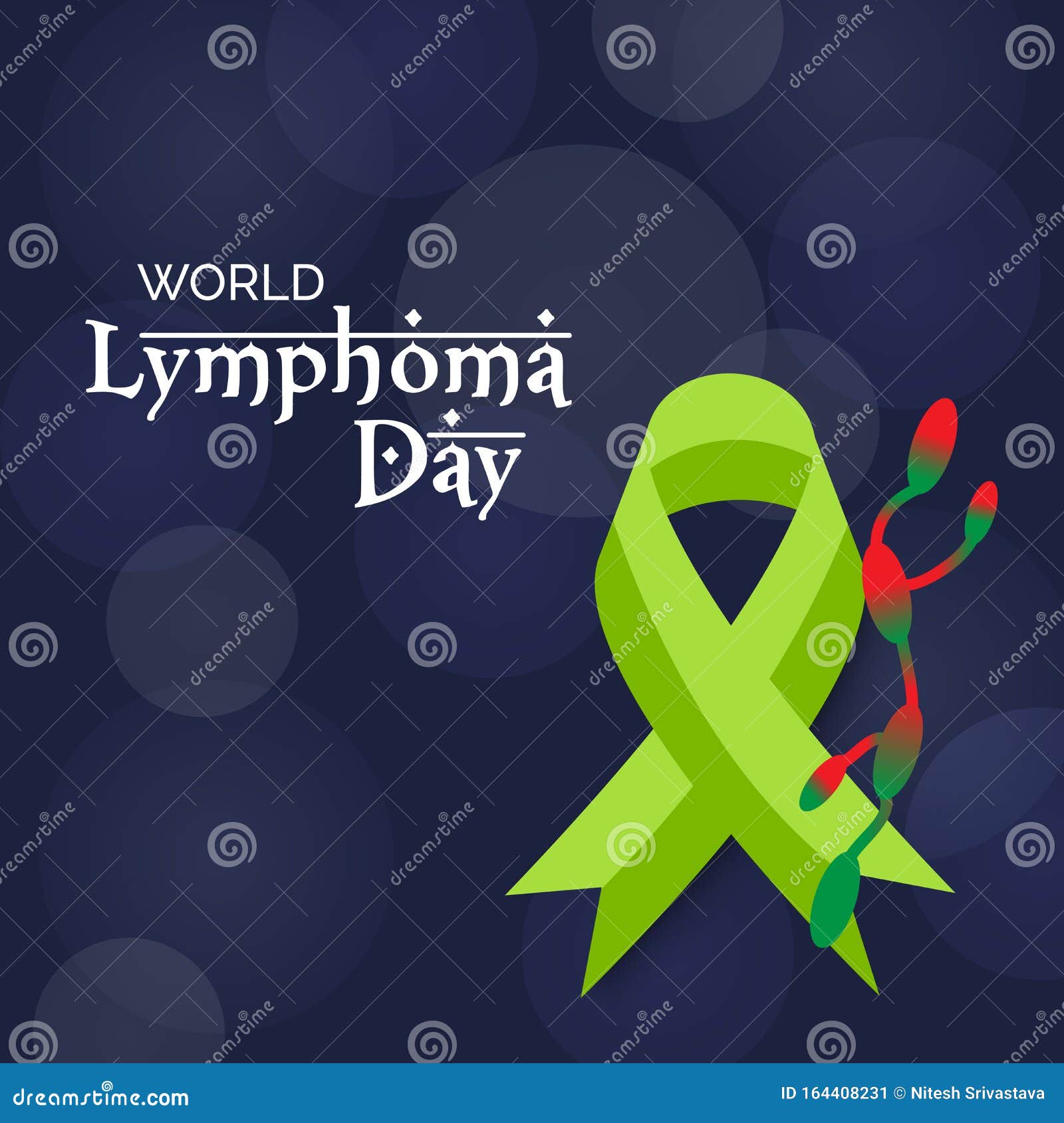 World Lymphoma Awareness Day September 15th Stock Illustration ...