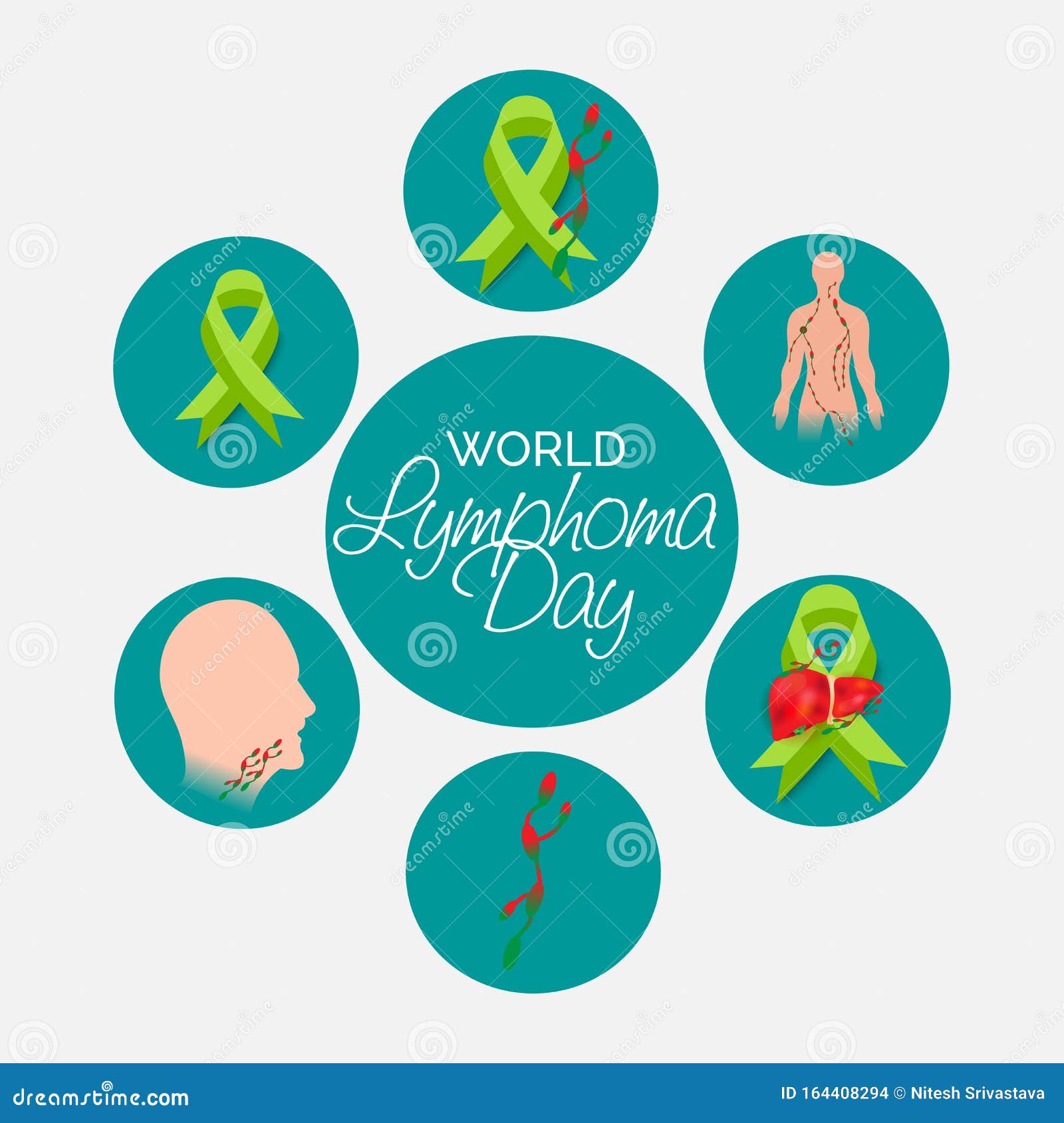 World Lymphoma Awareness Day September 15th Stock Illustration ...
