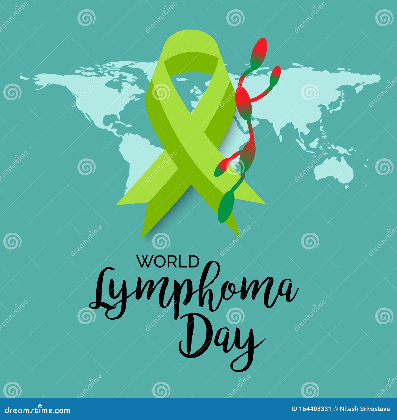 World Lymphoma Awareness Day September 15th Stock Illustration ...