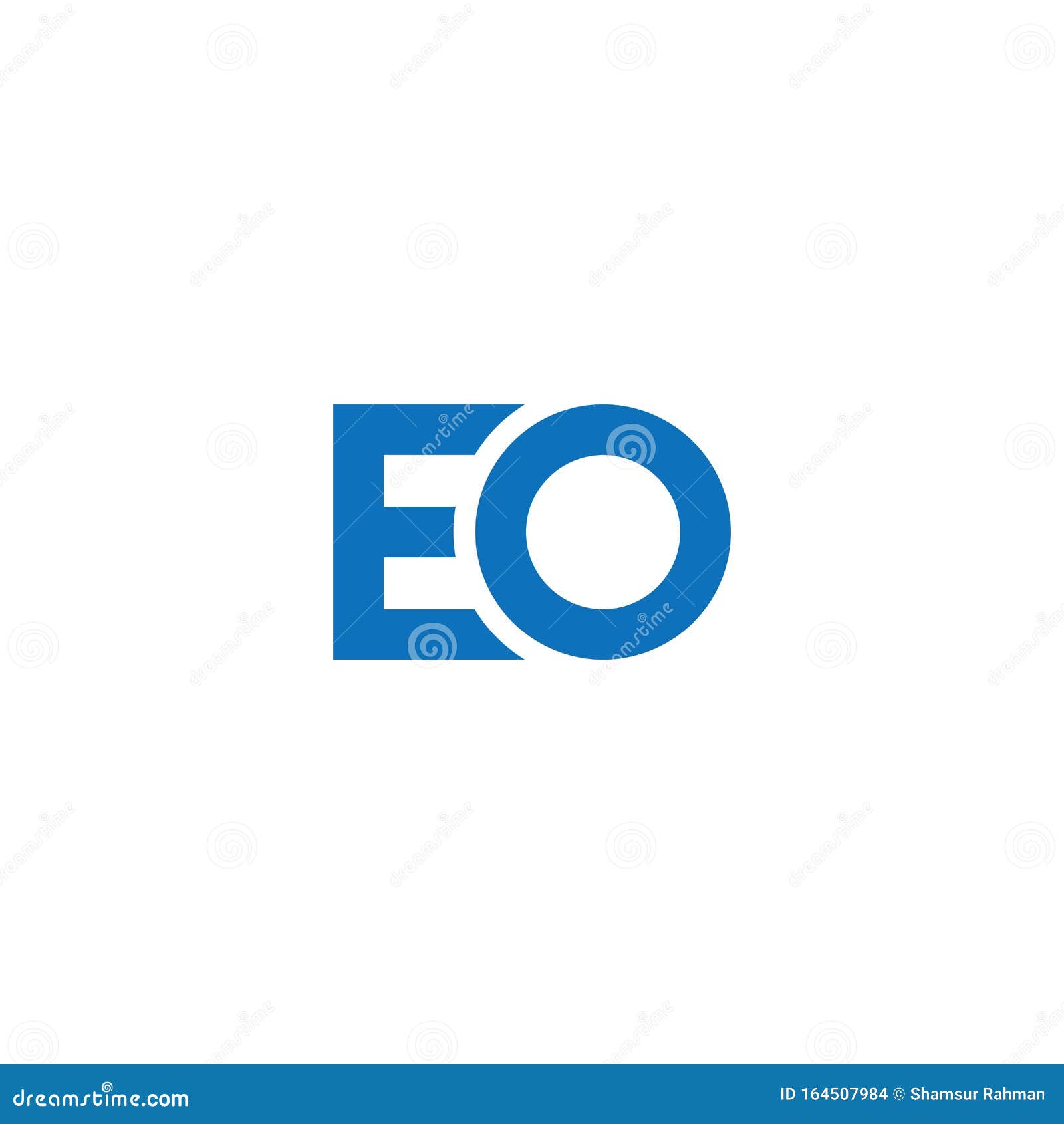 Eo Letter Vector Logo. E Letter Vector Logo Stock Vector - Illustration ...