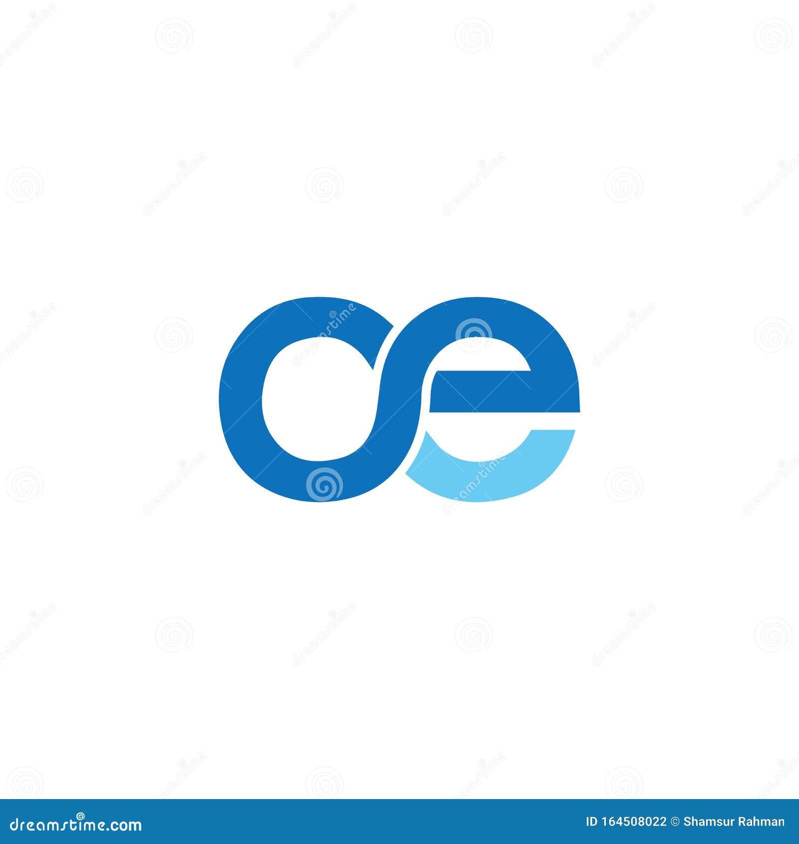 Eo Letter Vector Logo. E Letter Vector Logo Stock Vector - Illustration ...