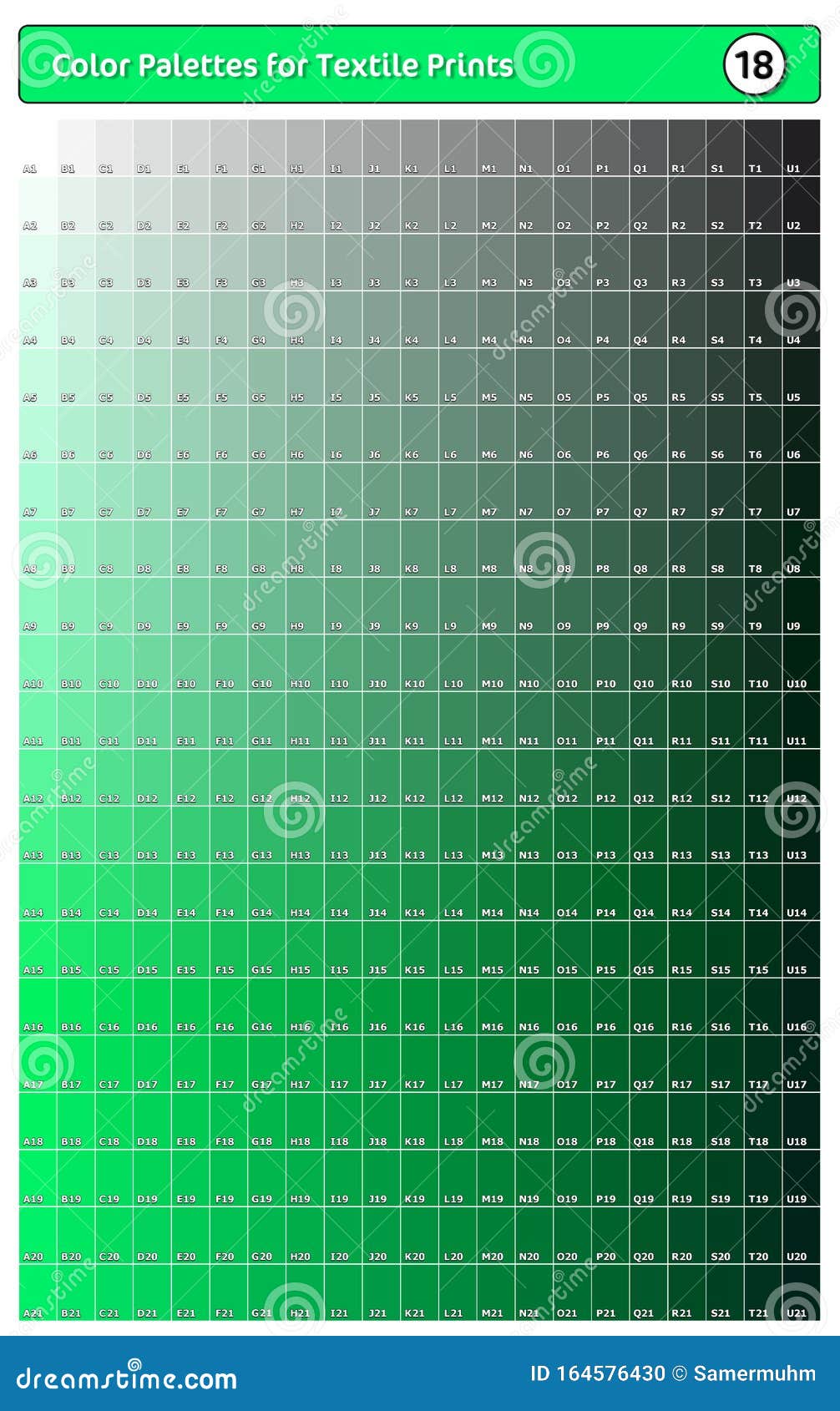 Colors Palette for Textile Prints - 18. Fashion Trend Colors Guide with ...