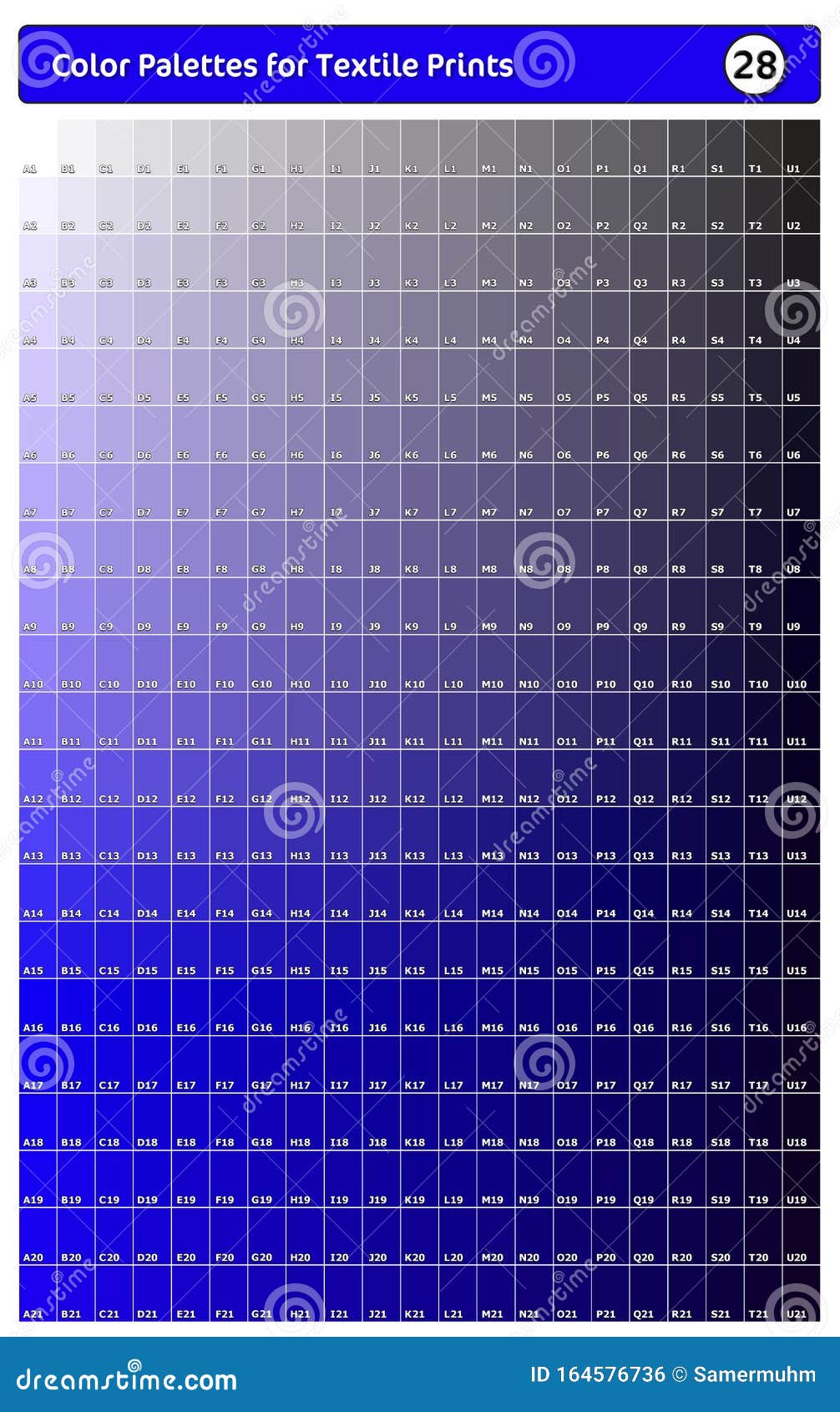 Colors Palette for Textile Prints - 28. Fashion Trend Colors Guide with ...