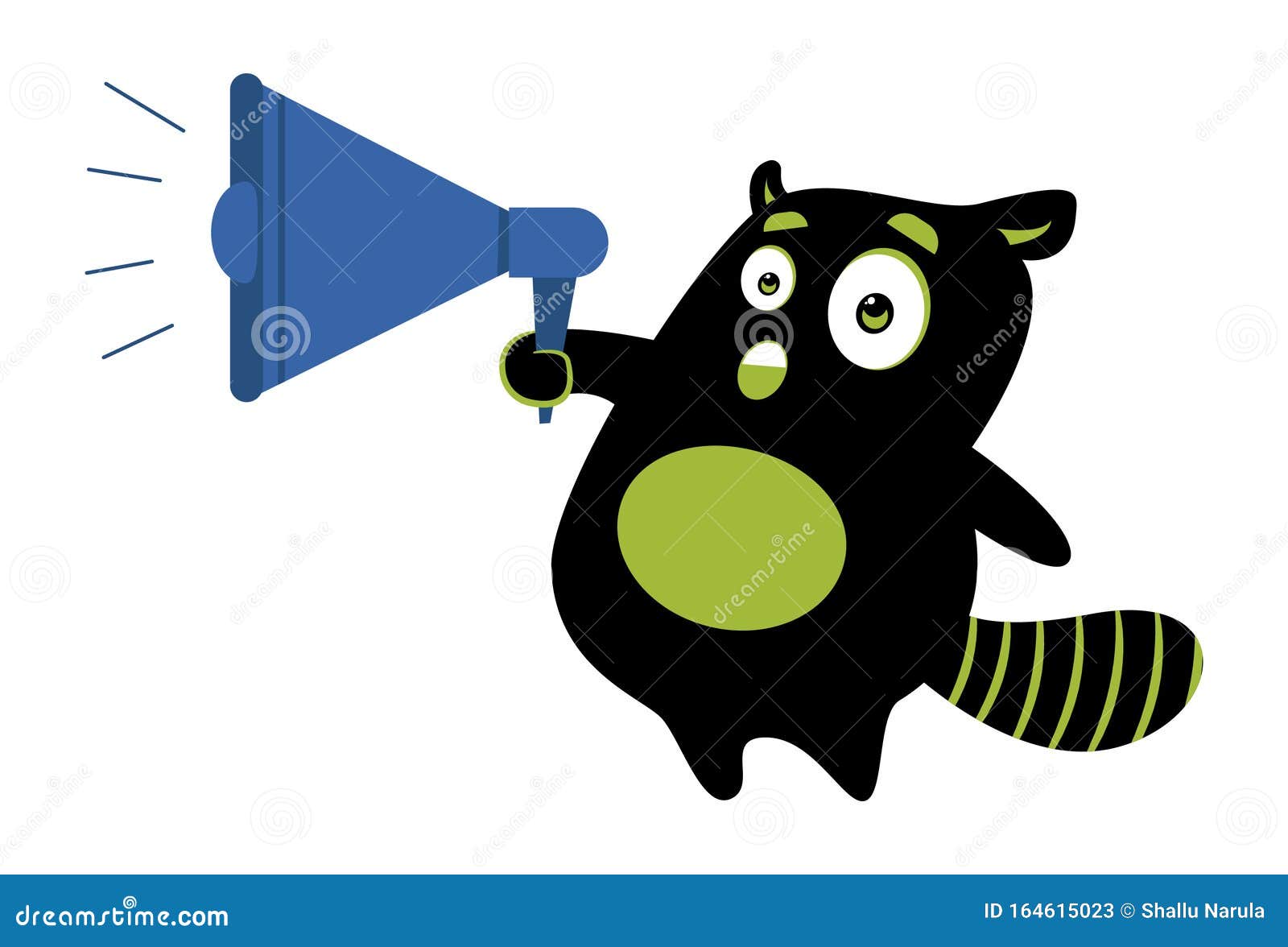 Cartoon Illustration of Cute Monster Stock Vector - Illustration of ...