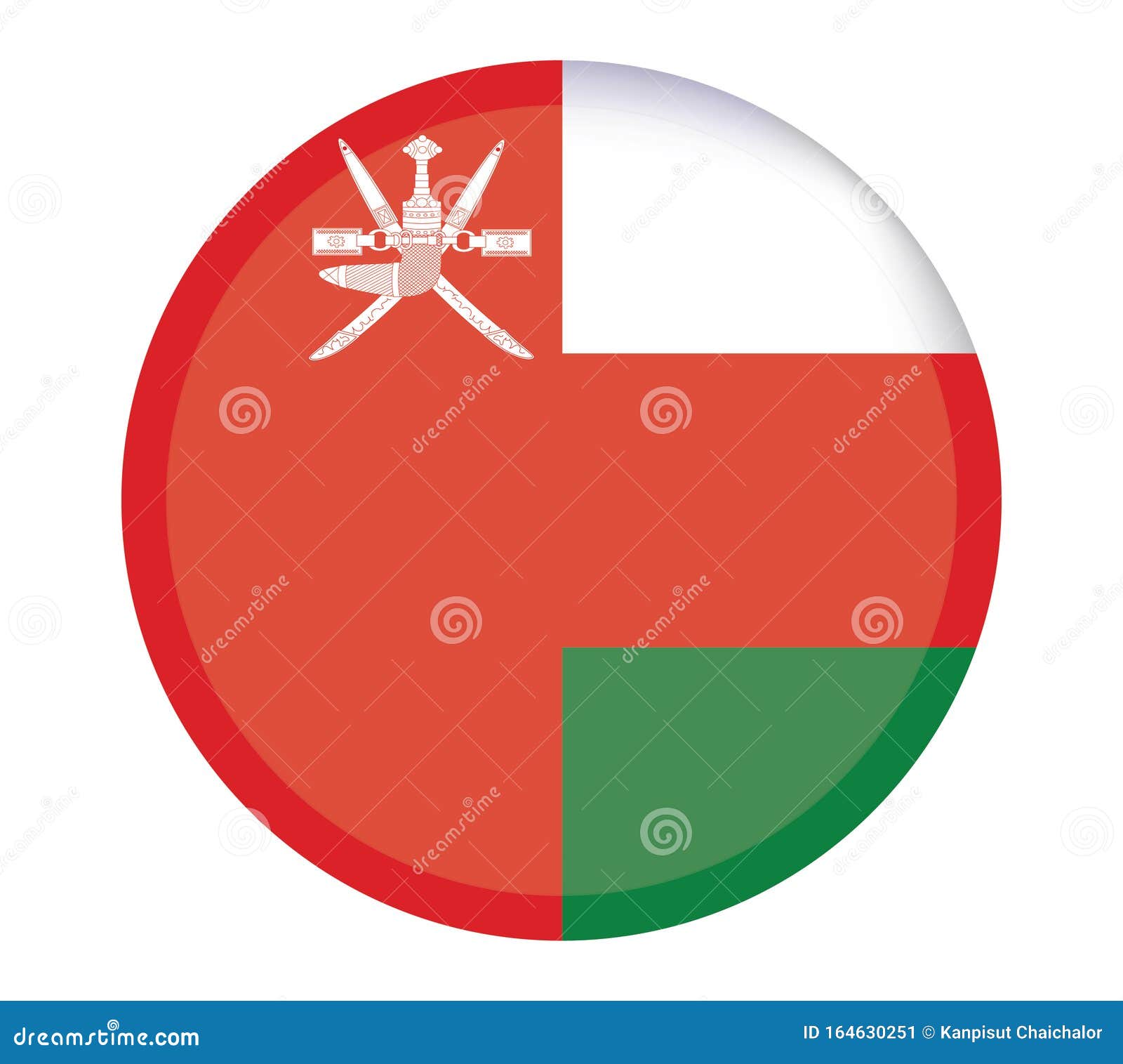 National Oman Flag, Official Colors and Proportion Correctly. National ...