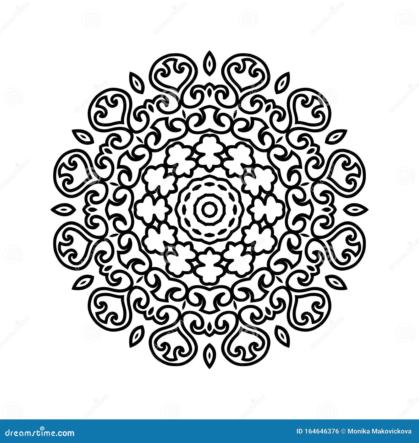 Ornamental Lace Mandala Vector Pattern Stock Vector - Illustration of ...