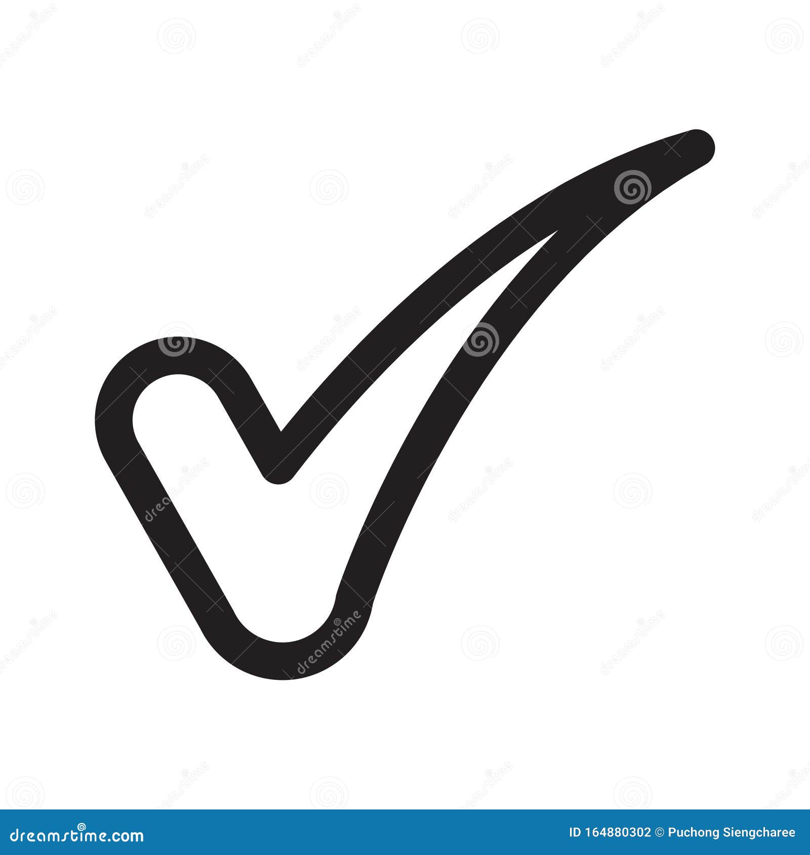 Check Mark Icon Vector. Flat Icon Checklist Mark Symbol Stock Vector ...