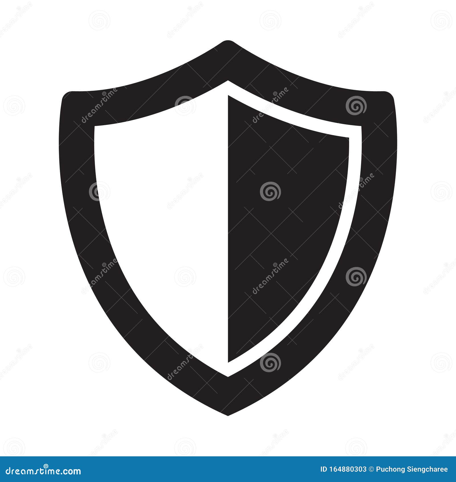 Shield Icon. Protection Icon Stock Vector - Illustration of guarantee ...