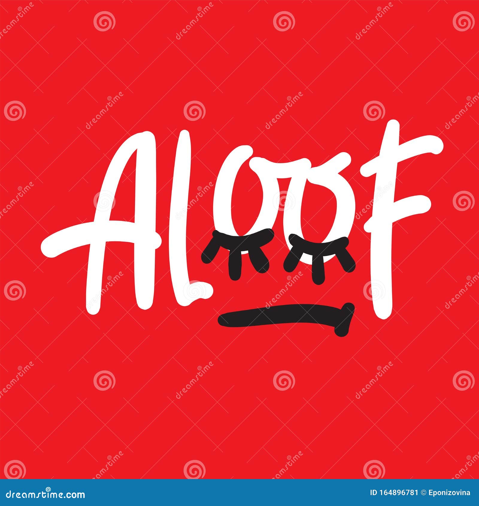 Aloof - Inspire Motivational Quote. Hand Drawn Lettering. Vector ...