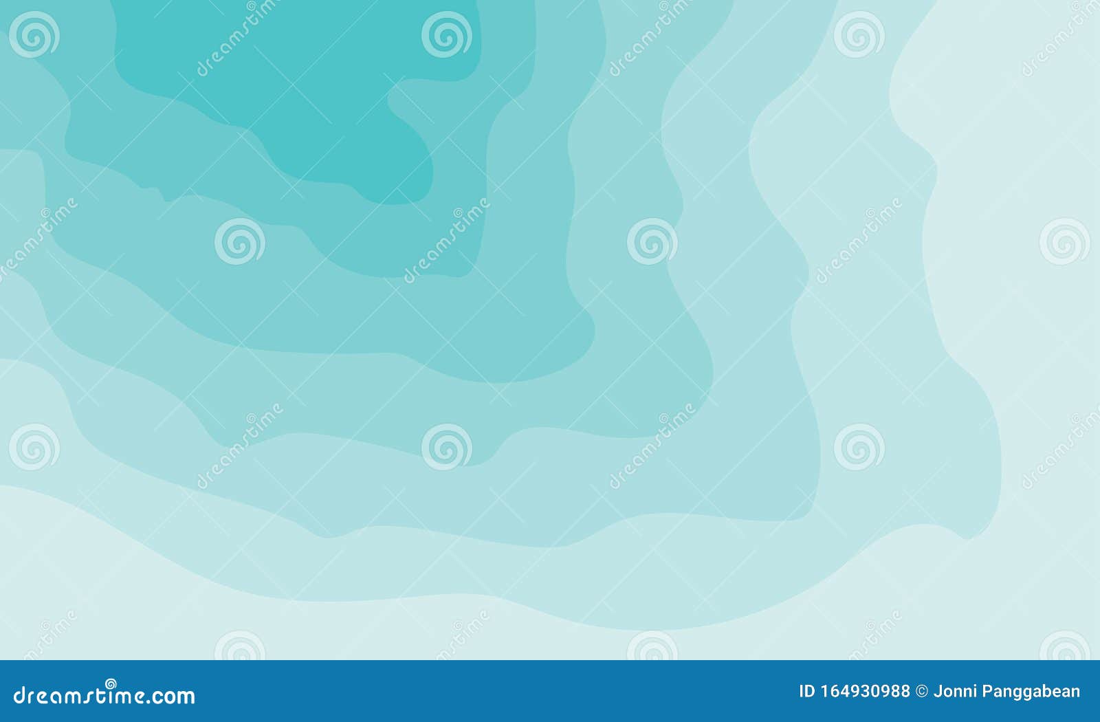 Abstract Wave Background in a Minimalist Blue Color Stock Vector ...