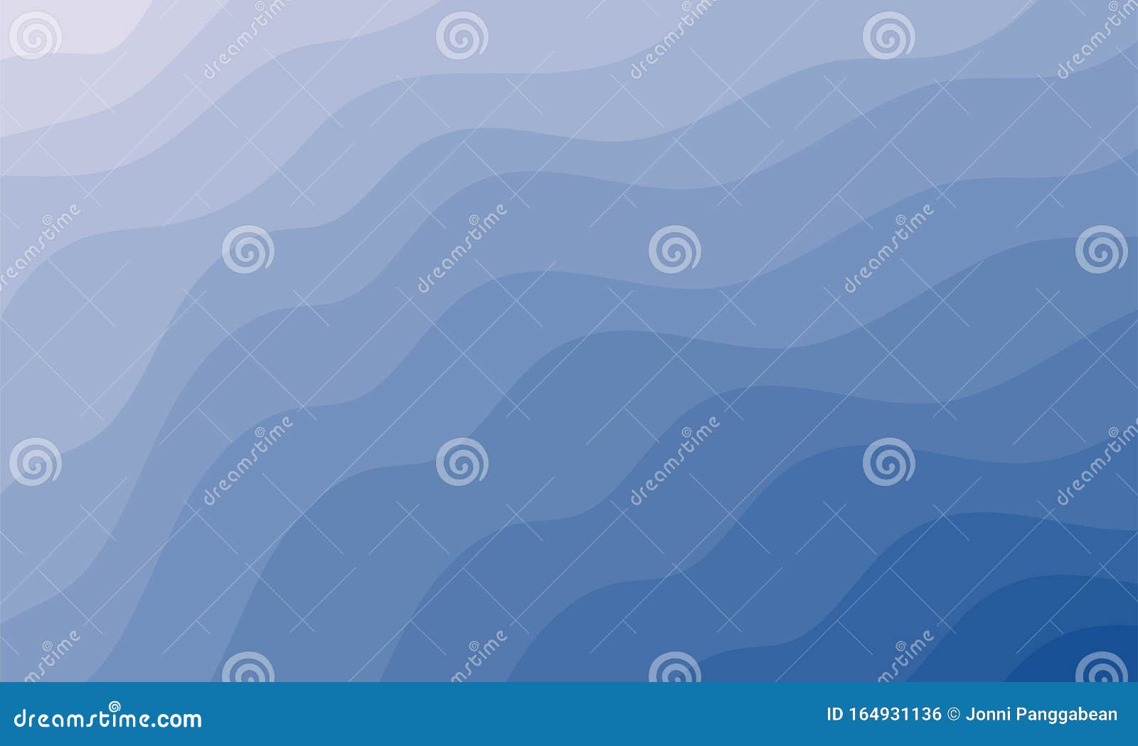 Abstract Wave Background in a Minimalist Blue Color Stock Vector ...