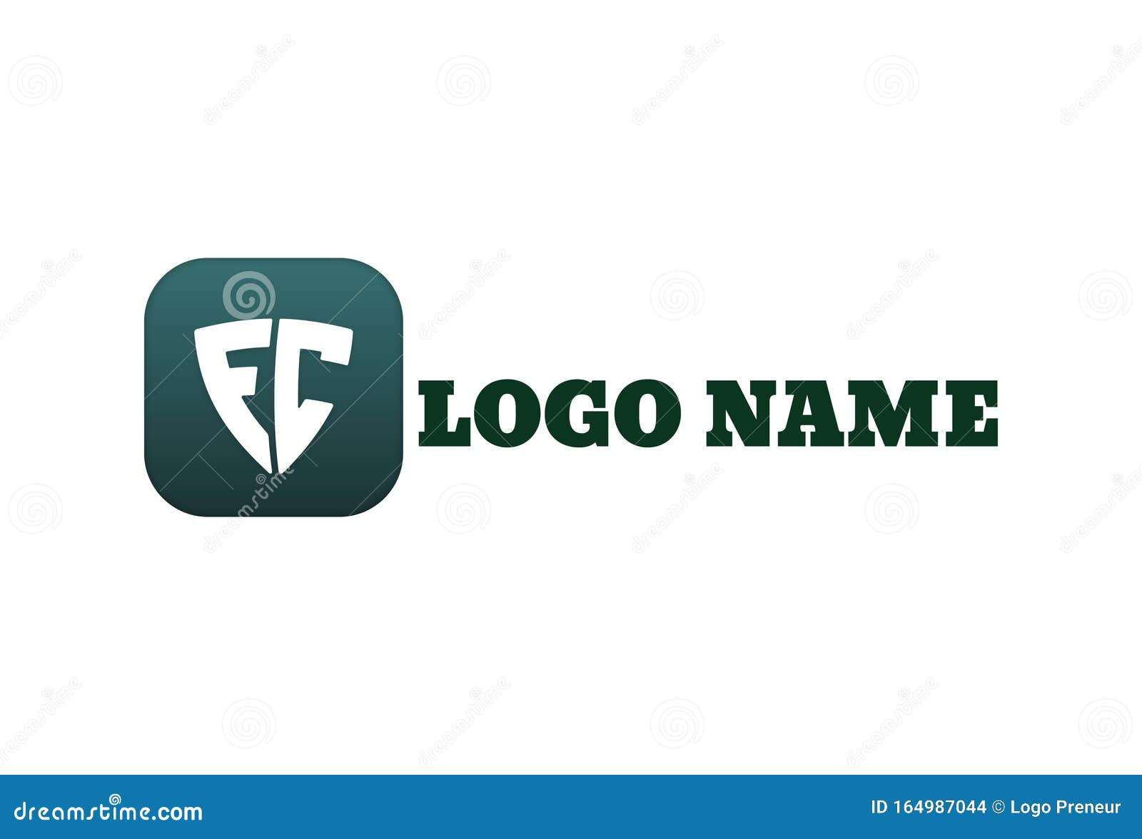 Illustration of FC Logo Design Stock Vector - Illustration of abstract ...