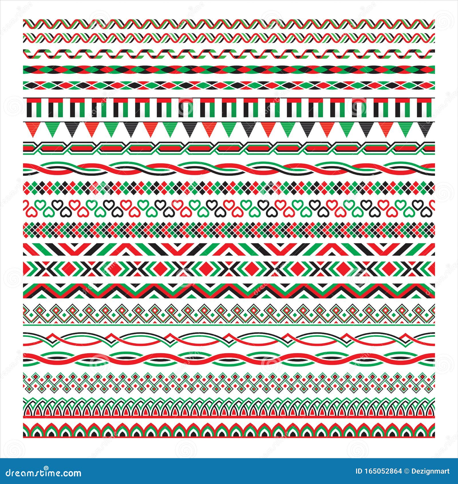 UAE Flag Colour Border Frame Stock Vector - Illustration of graphic ...