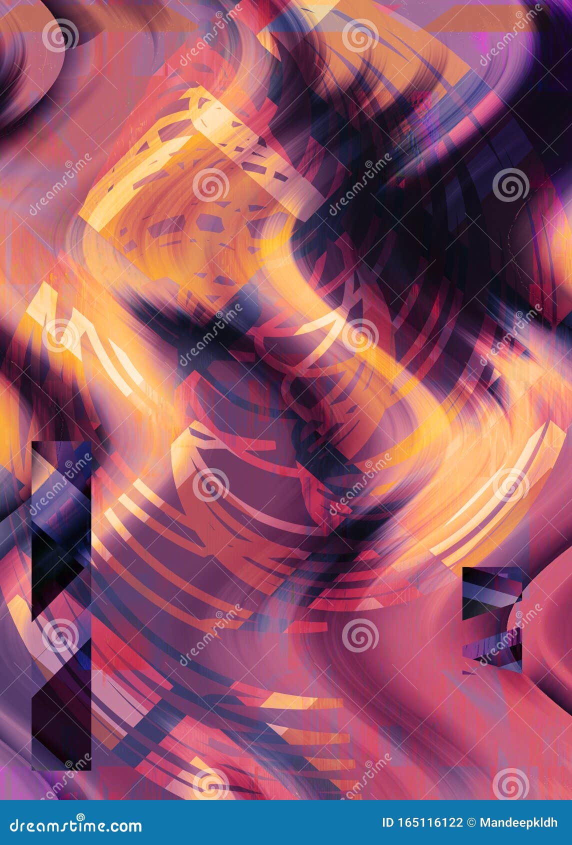 Collage Art. Abstract Creative Poster Template. Geometric Design, with ...