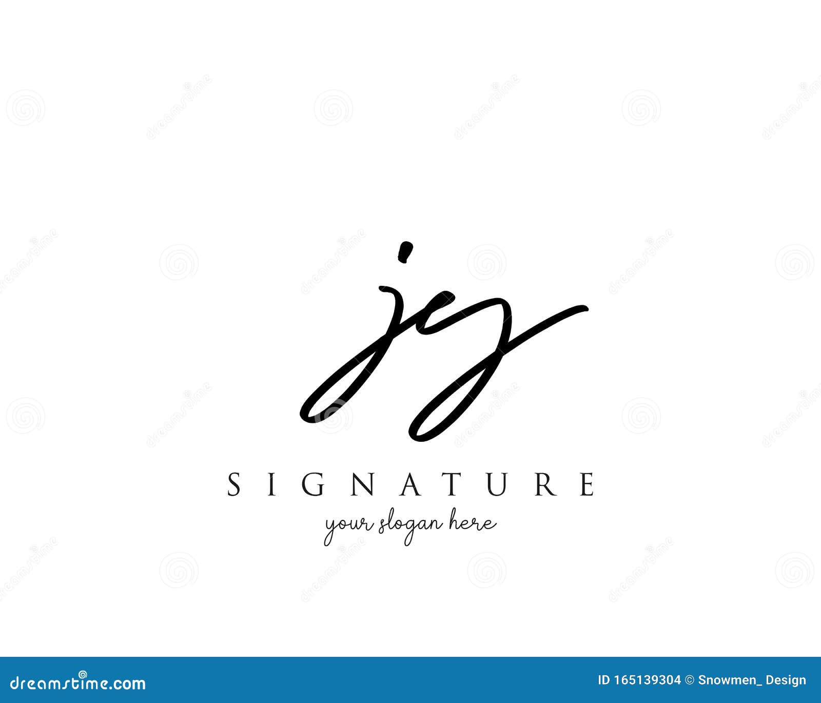 JY Initial Handwriting Signature Logo Template Vector. Stock Vector ...