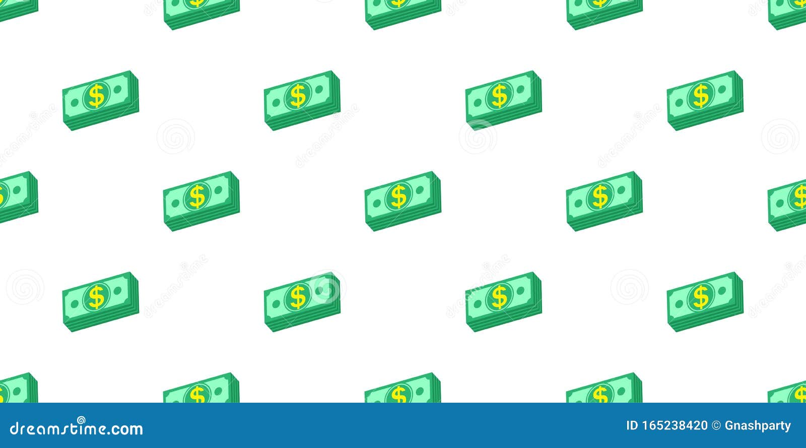 Vector Money Seamless Pattern Background Cartoon Style Stock Vector ...