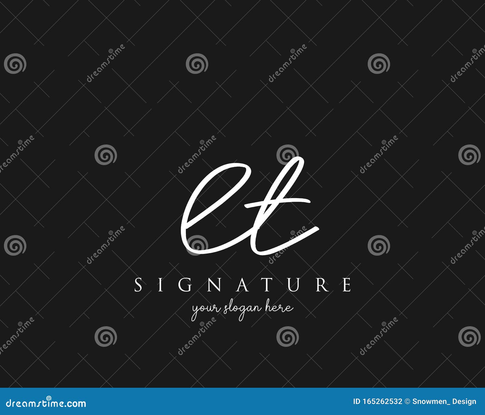LT Initial Handwriting Signature Logo Template Vector. Stock Vector ...