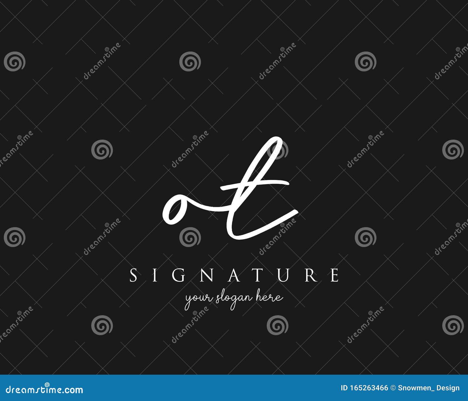 OT Initial Handwriting Signature Logo Template Vector. Stock Vector ...