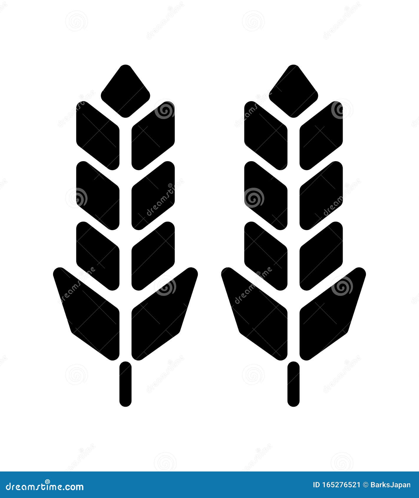 Corn Rice Millet Sorghum Cereal Symbols Vector Illustration ...