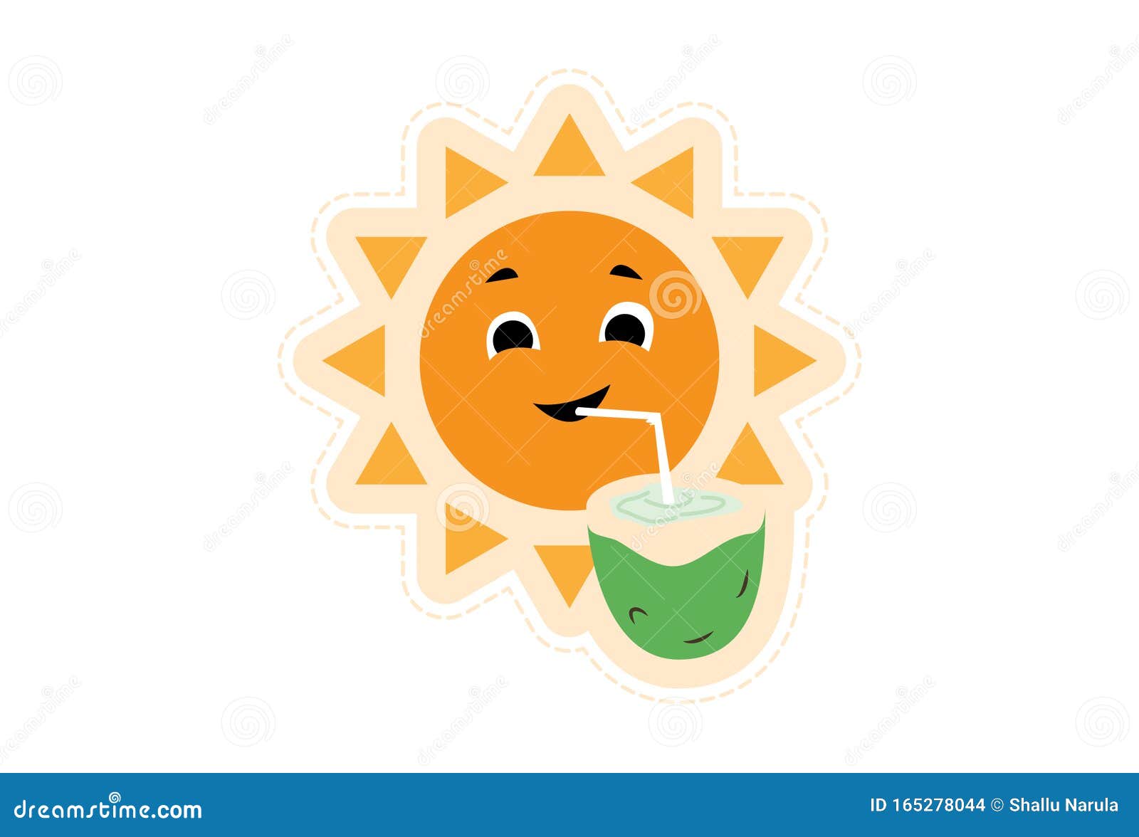 Cartoon Drinking Sun Stock Illustrations – 448 Cartoon Drinking Sun ...