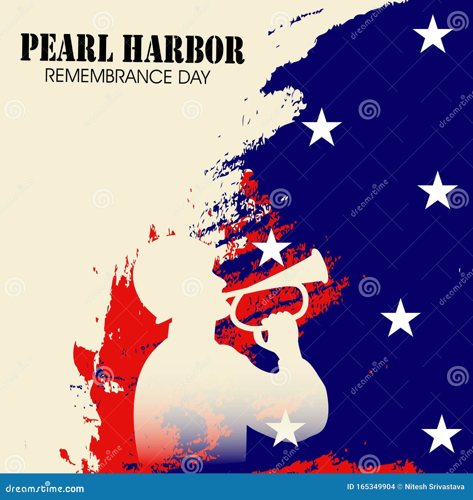 Pearl Harbor Remembrance Day Stock Illustration - Illustration of naval ...
