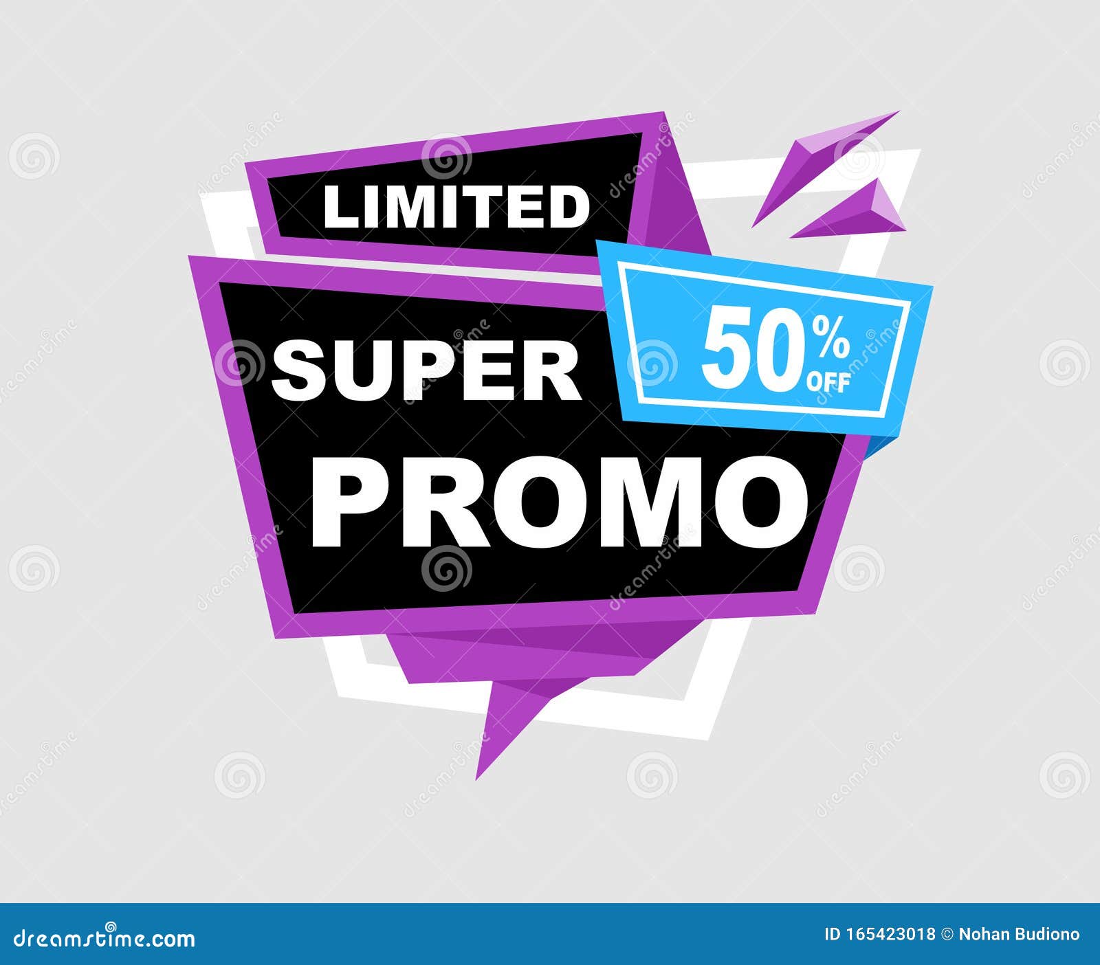 Super Promo Sale Limited 50 Discount Design Stock Illustration ...