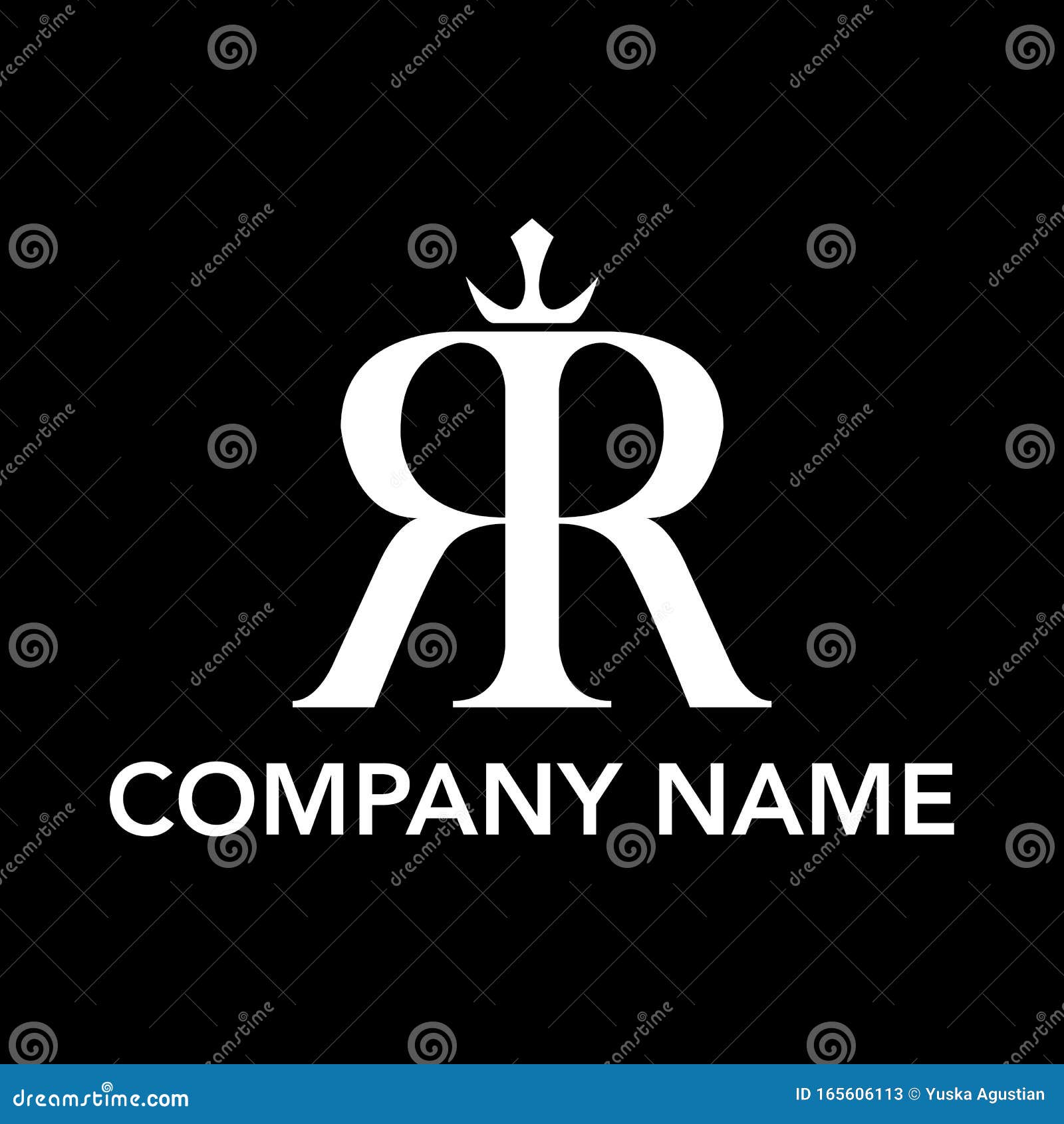 R letter crown icon logo stock illustration. Illustration of boutique ...