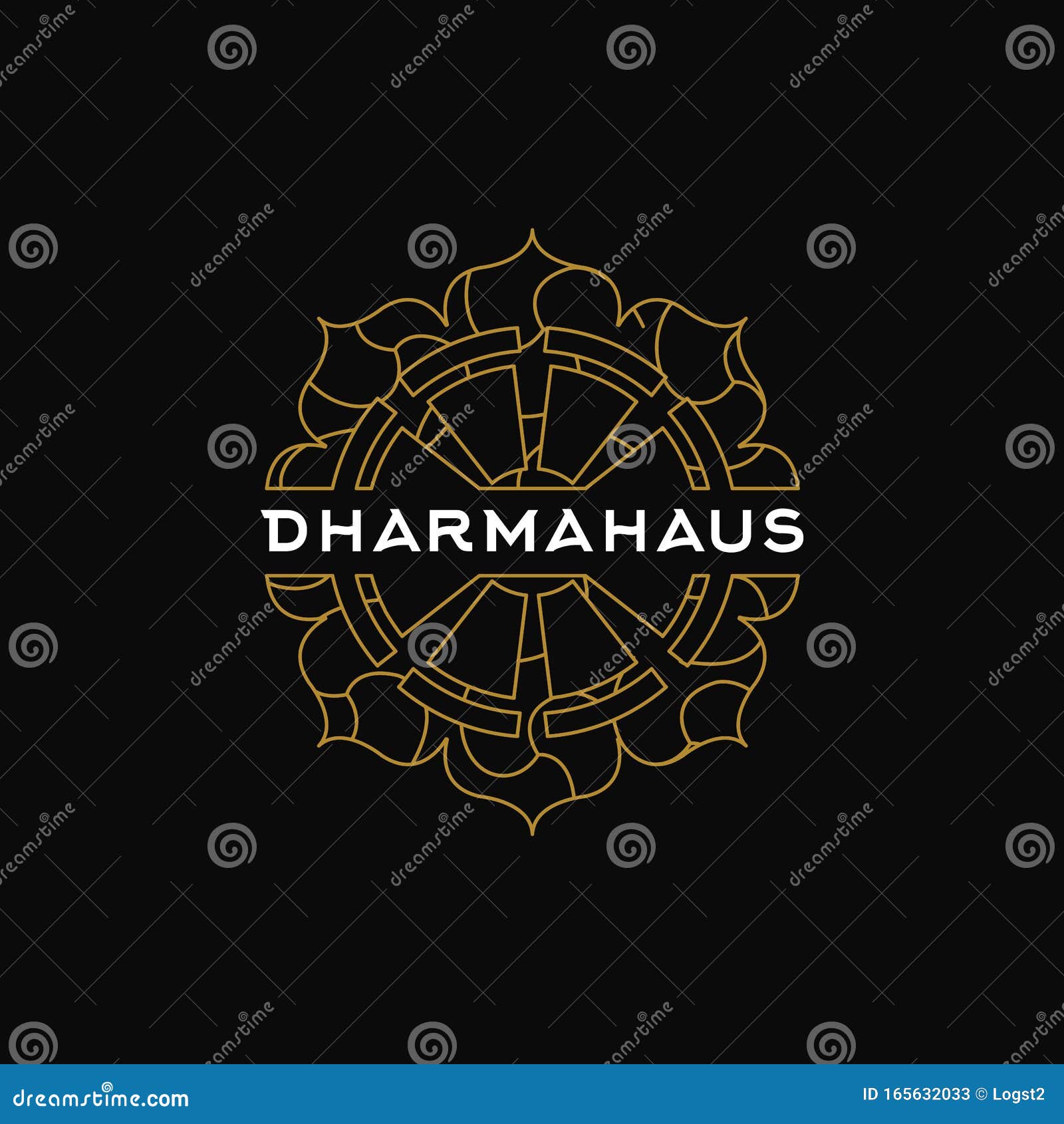 Dharma Vector Logo. Dharma Illustration. Dharma Wheel Logo. Dharma ...