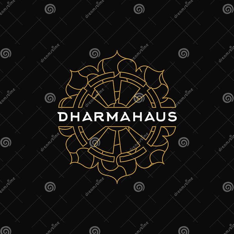 Dharma Vector Logo. Dharma Illustration. Dharma Wheel Logo. Dharma ...