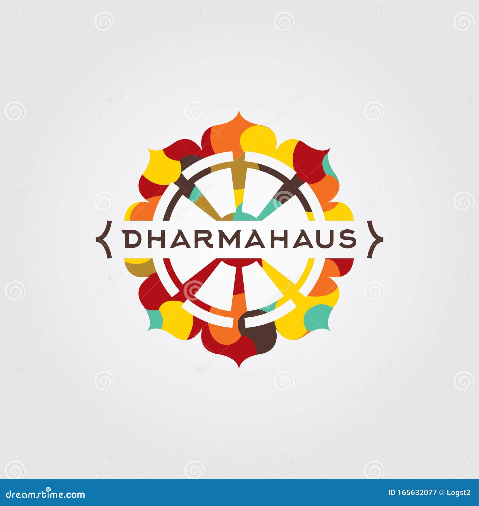 Dharma Vector Logo. Dharma Illustration. Dharma Wheel Logo. Dharma ...