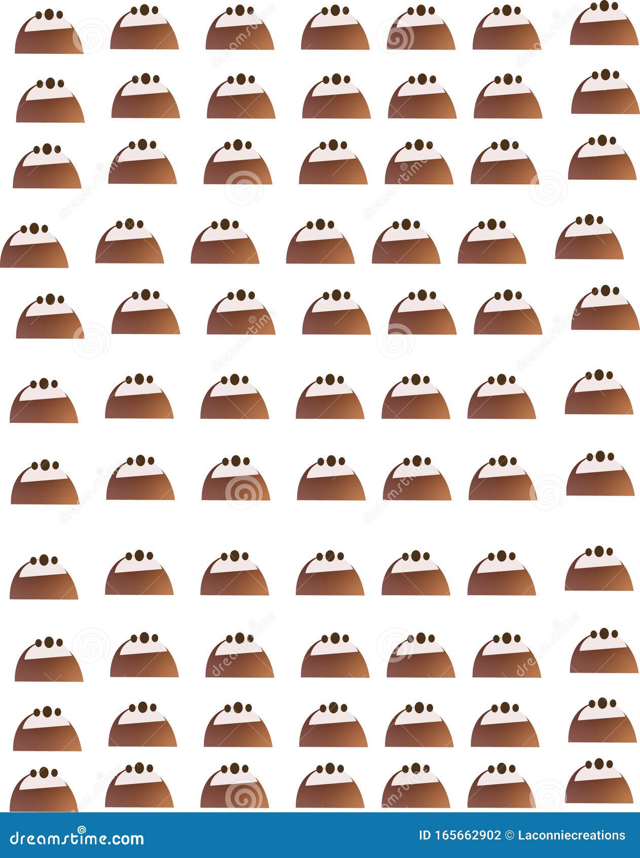 Chocolate Covered Candy Pattern. Stock Illustration - Illustration of ...