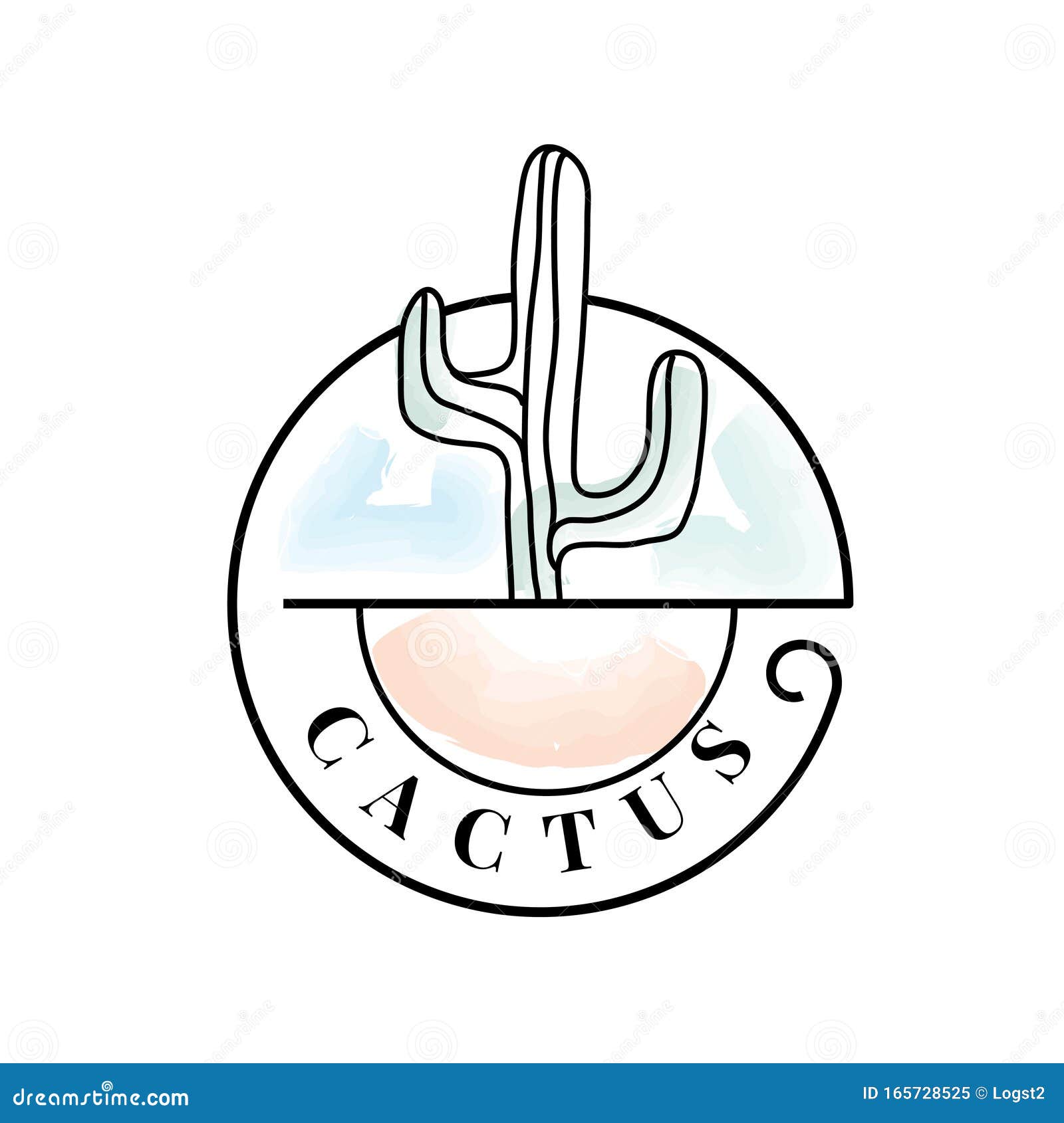 Cactus Vector Logo. Cactus Icon. Cactus Illustration. Stock Vector ...