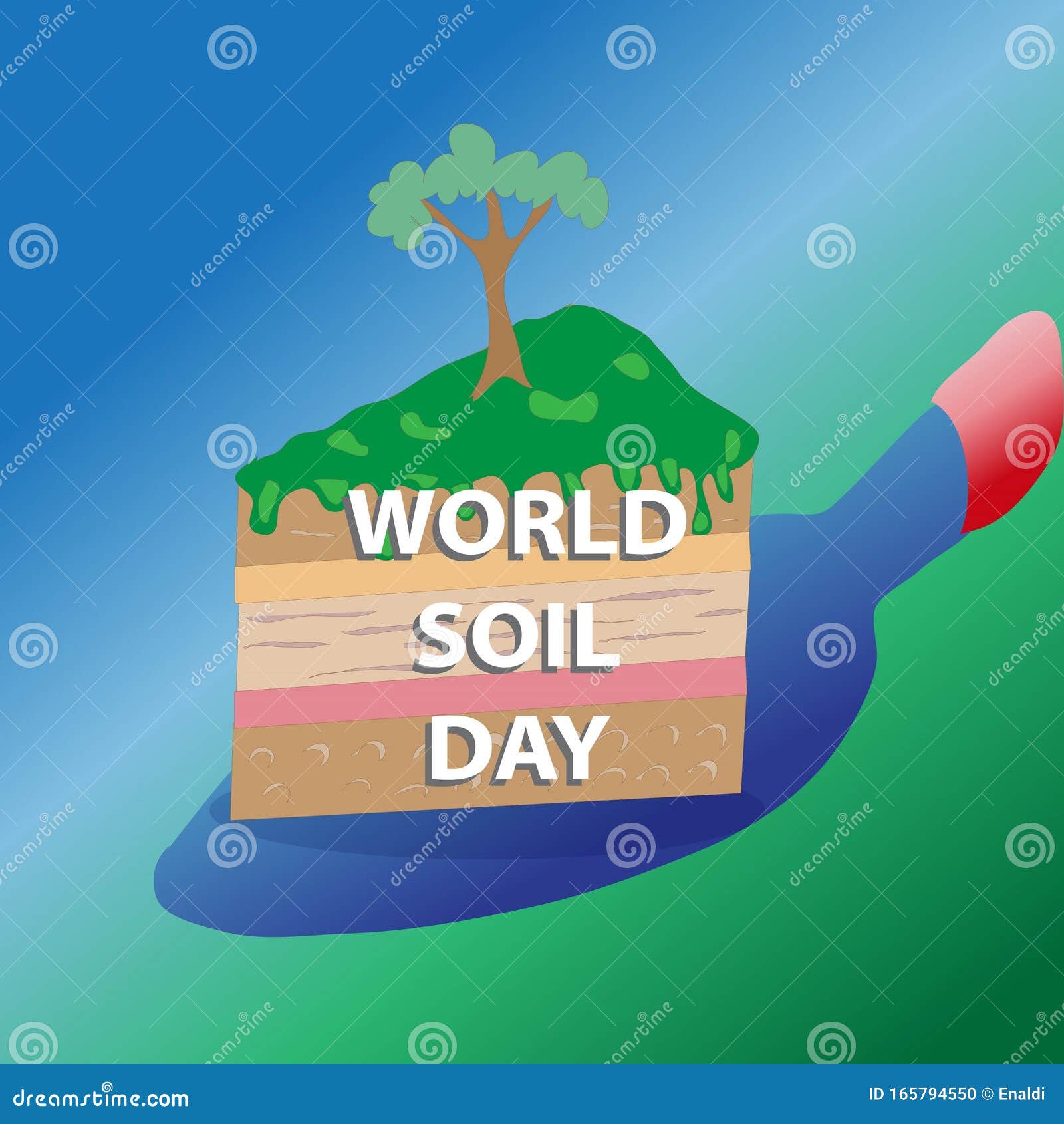 Happy World Soil Day Sign stock vector. Illustration of icons - 165794550